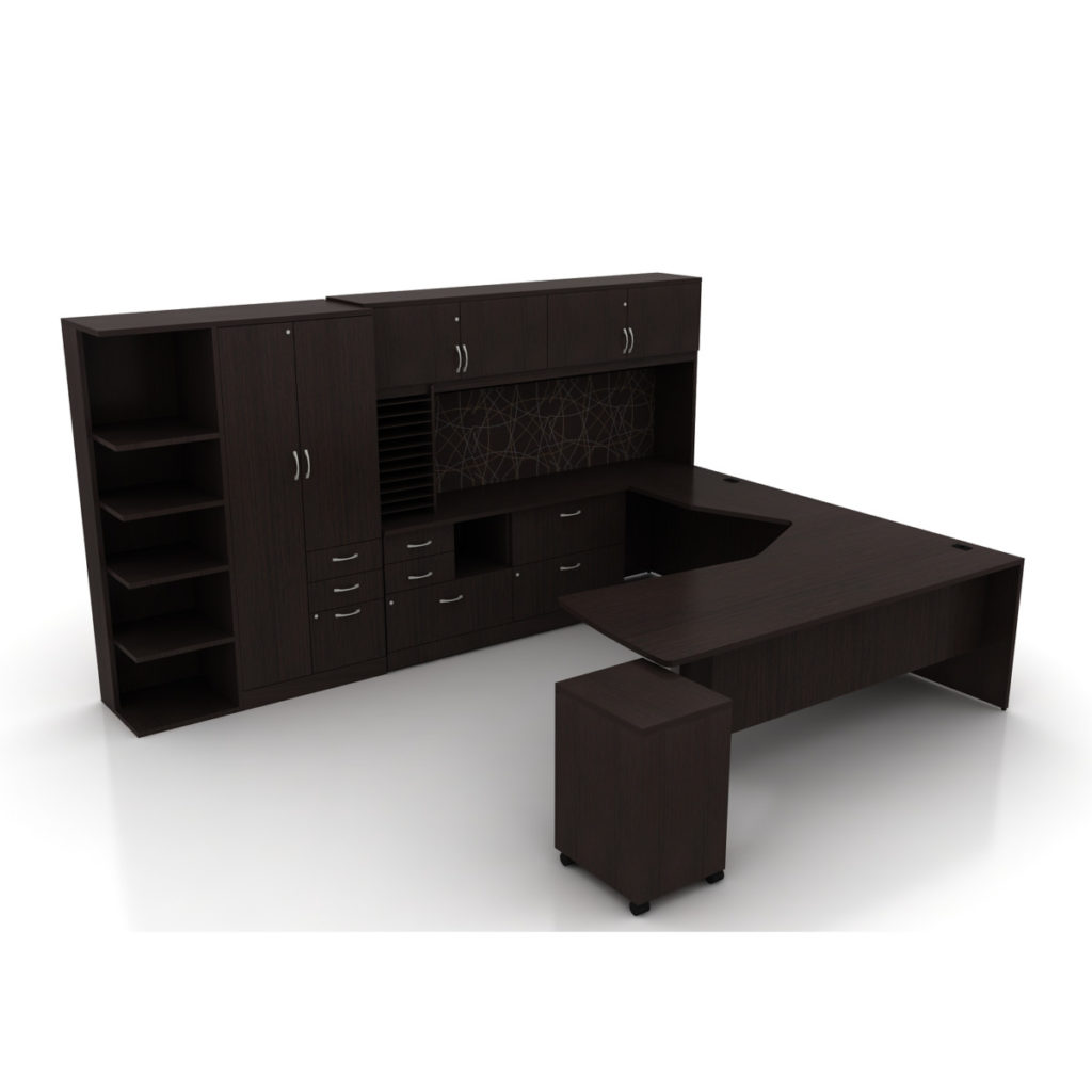 Global Zira Executive U Station Desk, in Dark Espresso $12,109 – Better ...